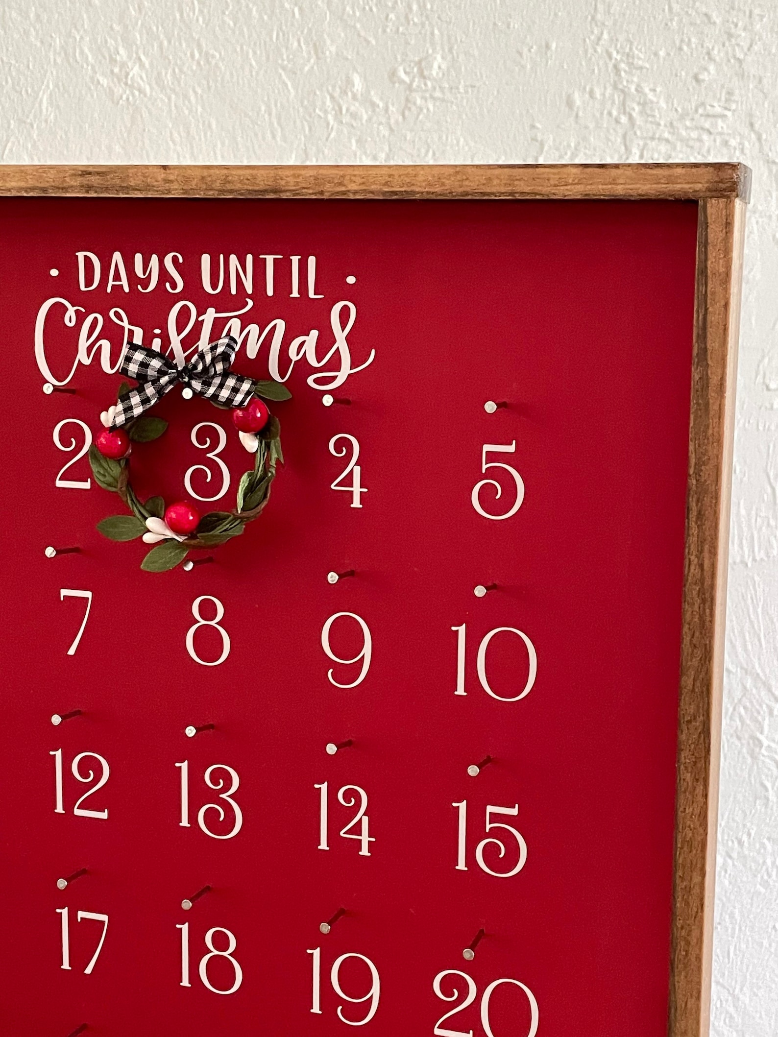 Christmas Countdown Countdown to Christmas Days Until | Etsy