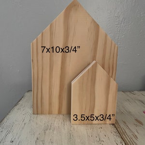 Large Wood House Blanks | DIY House Blanks | Wood Craft Blanks ...