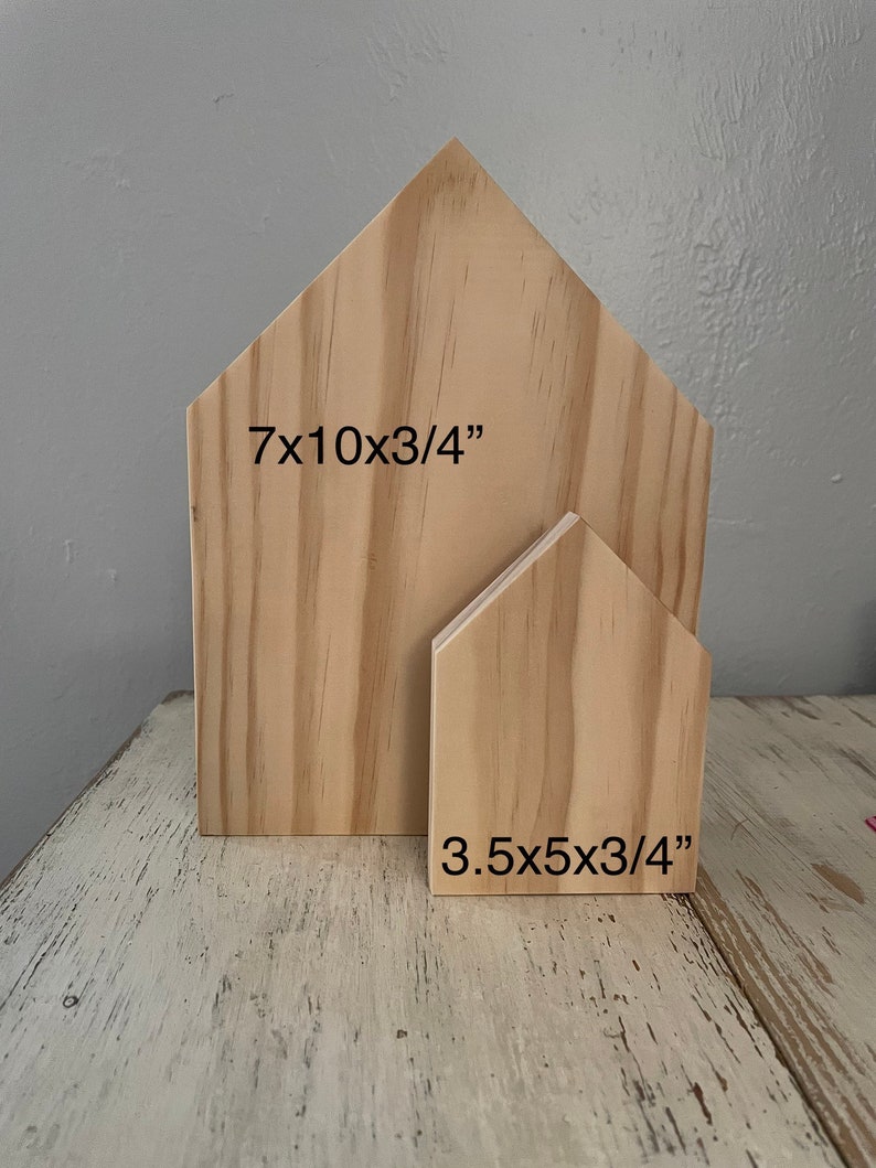 Large Wood House Blanks | DIY House Blanks | Wood Craft Blanks ...
