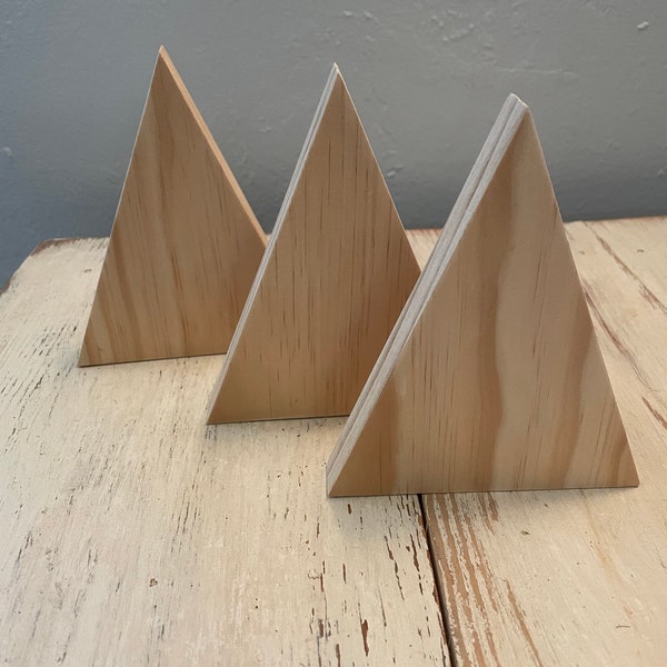 Triangle Wood - Etsy
