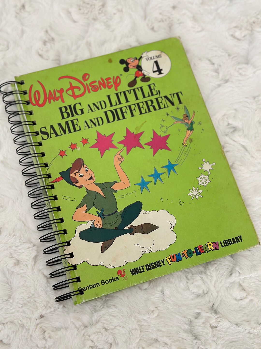 Peter Pan Big and Little Book Journal Sketchbook | Repurposed Book to ...