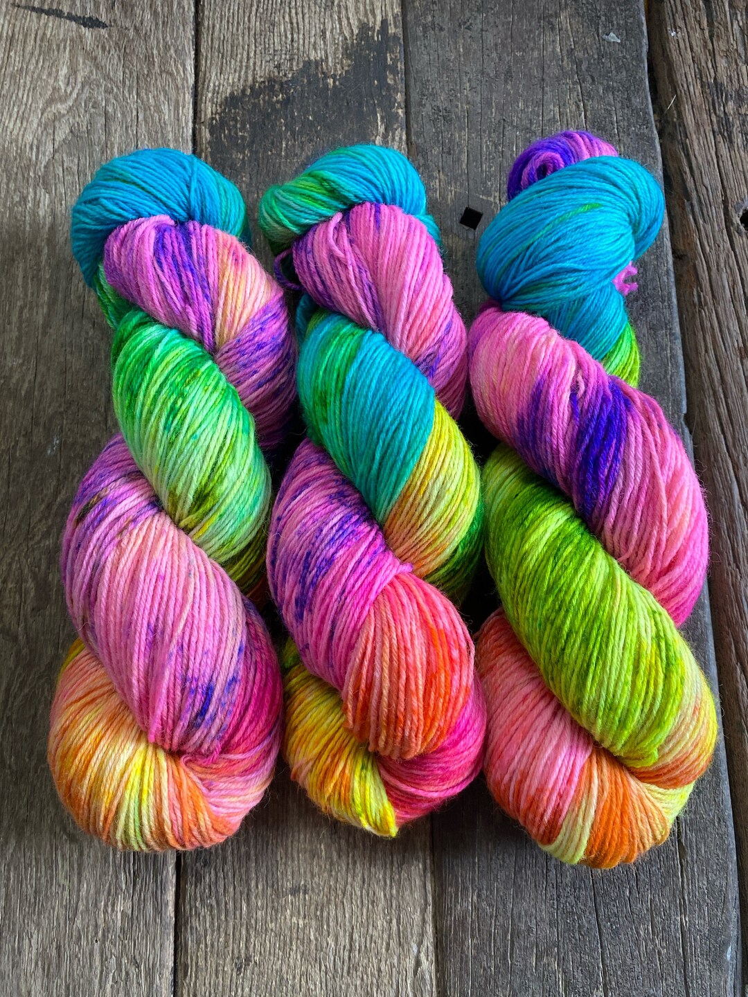 Handgefärbte Wolle, Sockenwolle 100g Strang Einhornsturm - Etsy.de