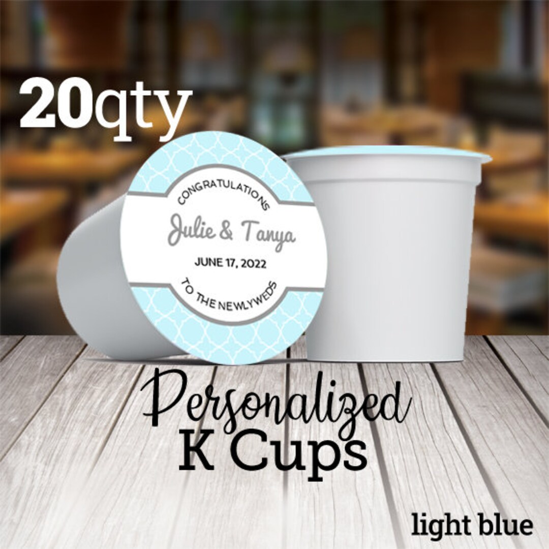 Custom Wedding K CUP Labels Favors Cute Custom Coffee Favor Labels ...