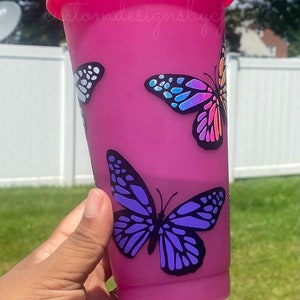 Color Changing Cup With Butterflies - Etsy