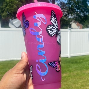 Color Changing Cup With Butterflies - Etsy