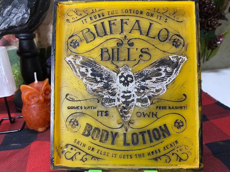 Silence of the Lambs Buffalo Bill Sign Natural/black/white Beeswax ...