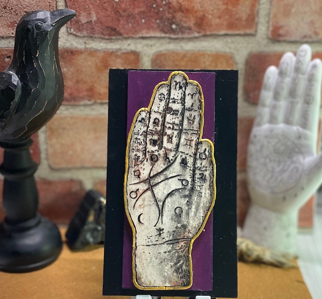 Palmistry Chiromancy Hand Wall Decor | 2 Versions Available | Altar ...