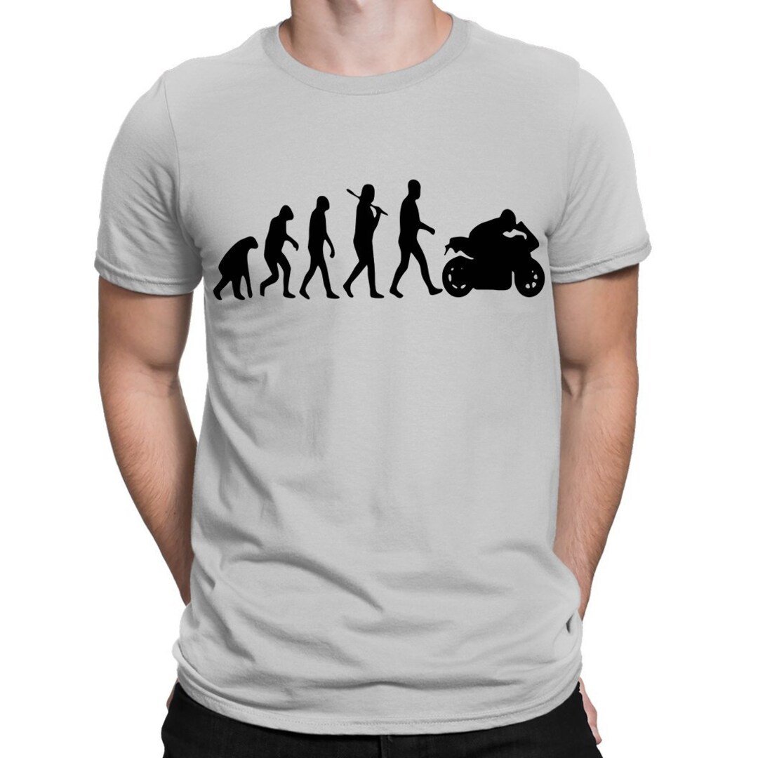Evolution of Motorcycle Mens T-shirt Biker Motorbike Rider Riding - Etsy