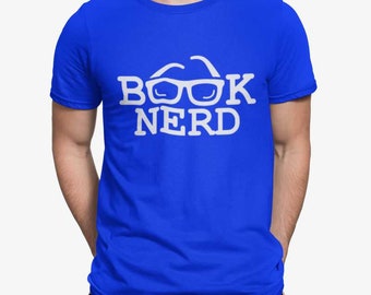 Book Nerd T Shirt Mens Tshirt Mens Gift Graphic Tees - Etsy
