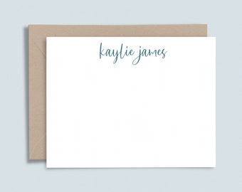 Botanical Monogram Initial Note Cards Custom Personalized - Etsy