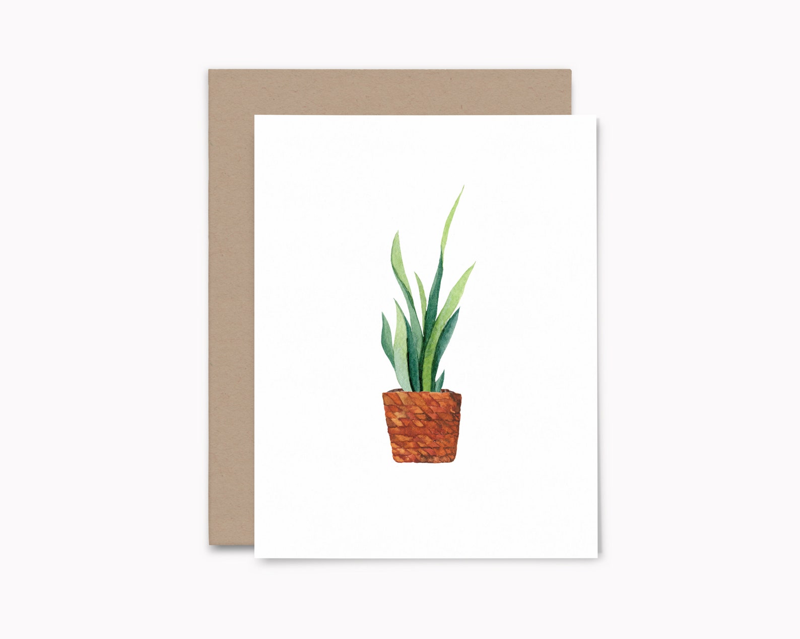 Set of 8 house plant note cards Eco friendly potted plant | Etsy