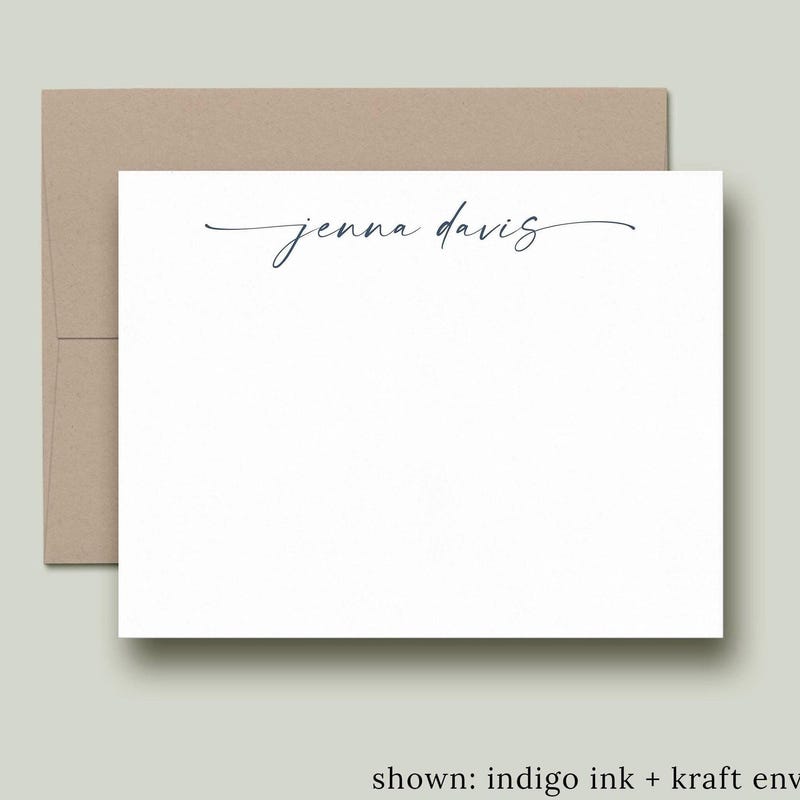 Flat Note Cards - Etsy