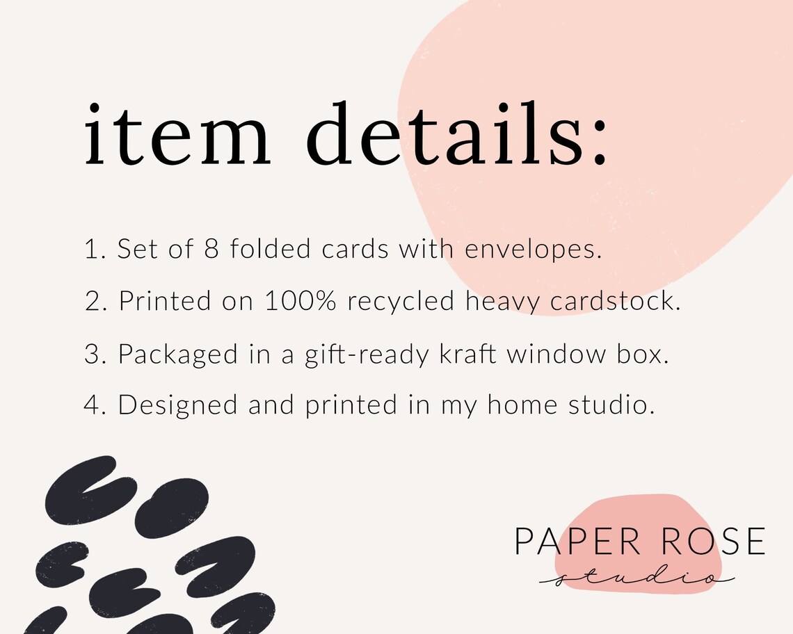 Set of 8 Wildflower Field Note Cards Recycled Blank Greeting - Etsy