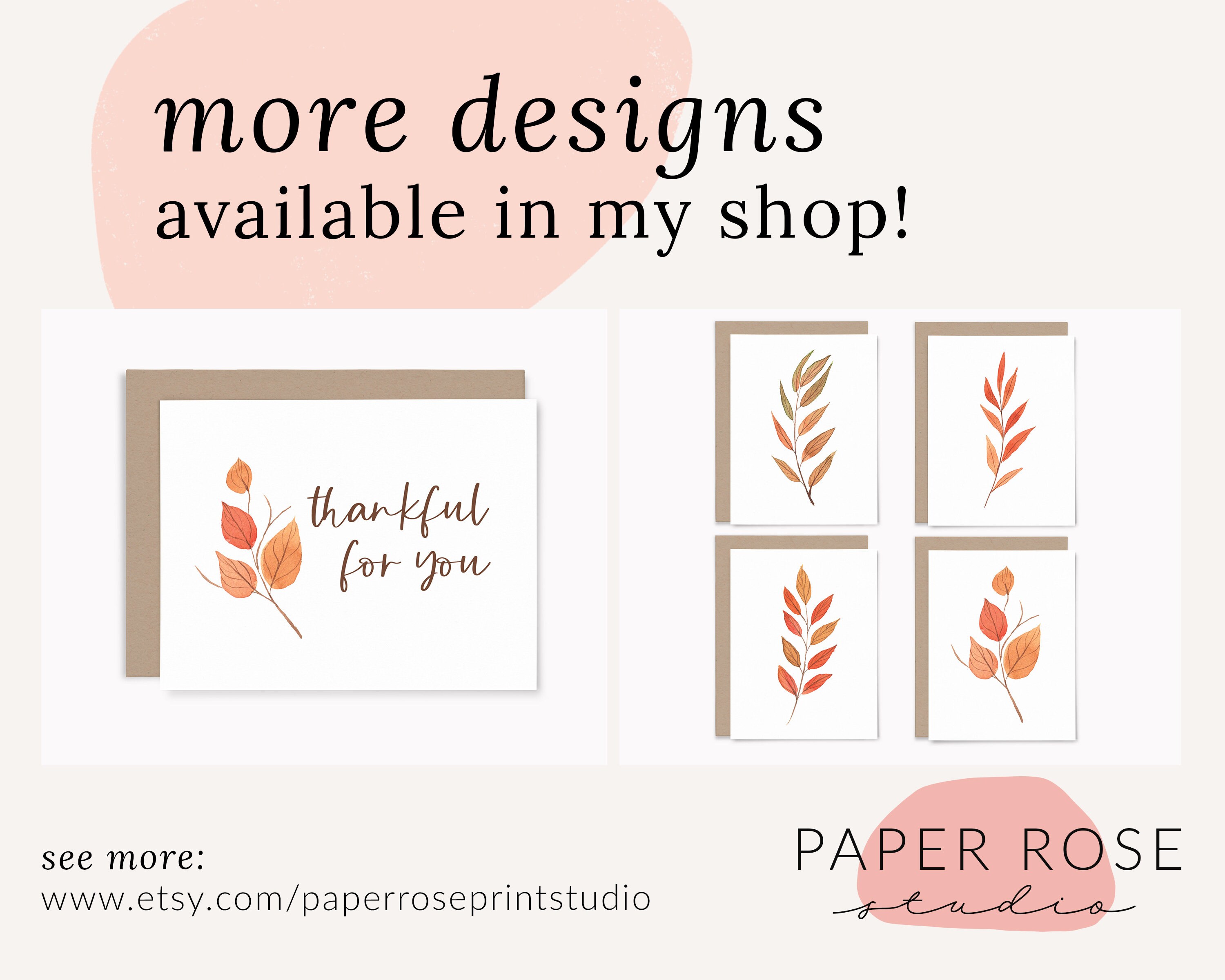 Fall Greeting Cards With Envelopes Set of 8 Blank Fall - Etsy