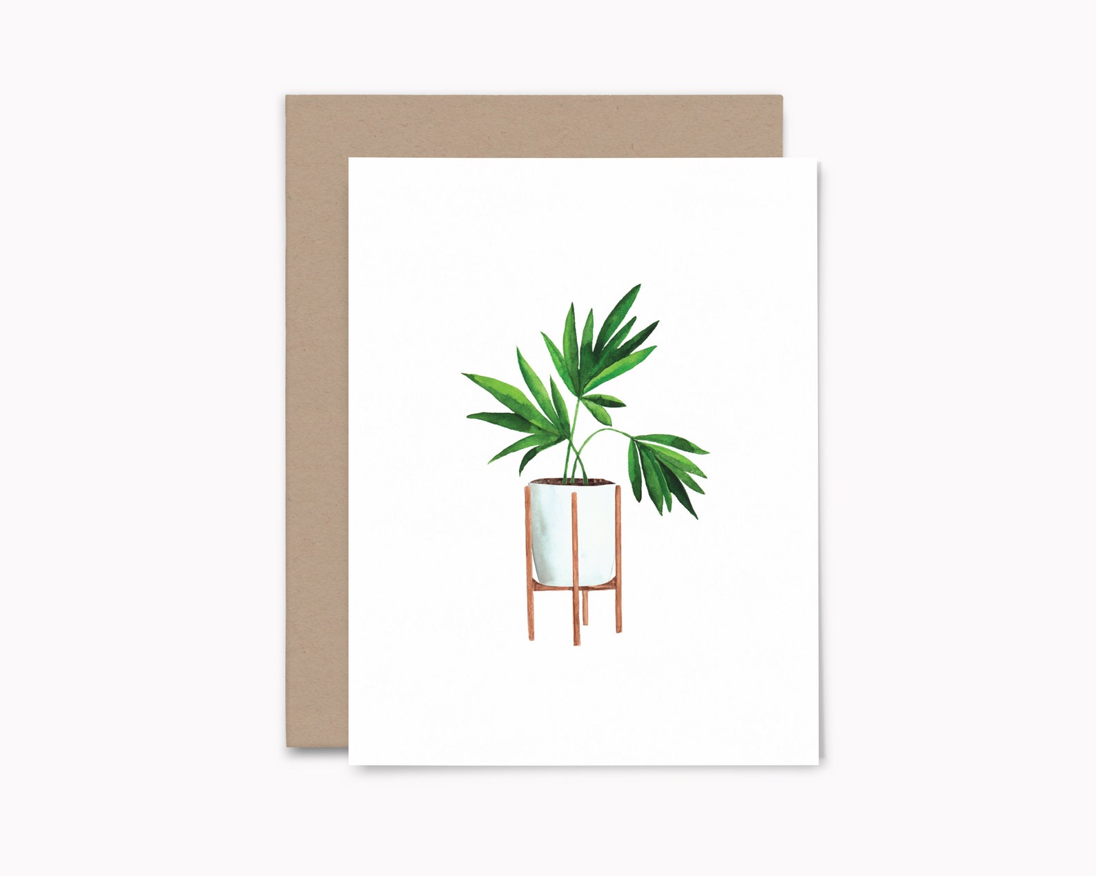 Set of 8 house plant note cards Eco friendly potted plant | Etsy