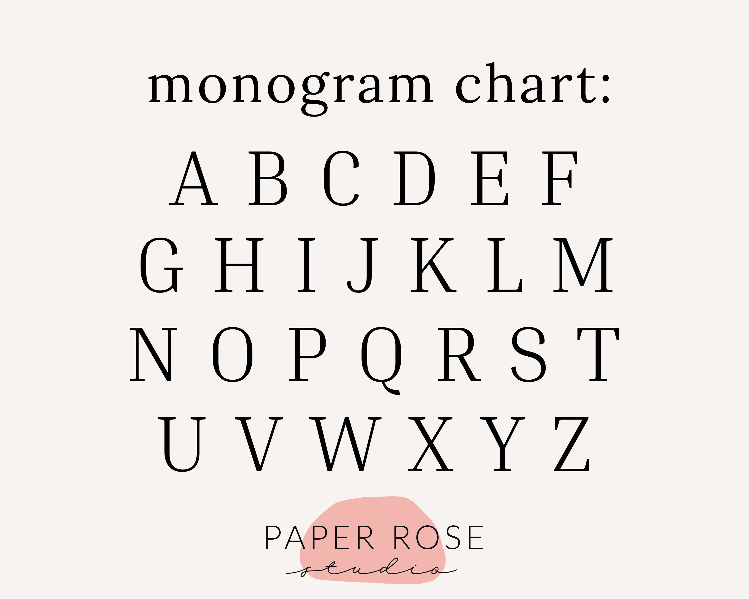 Wildflower Monogram Initial Note Cards Set of 8 Personalized - Etsy