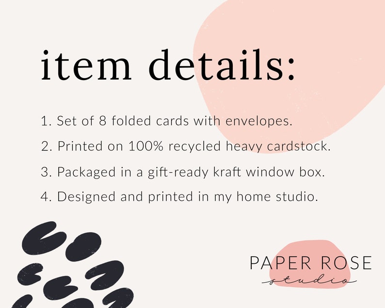 Set of 8 house plant note cards Eco friendly potted plant | Etsy