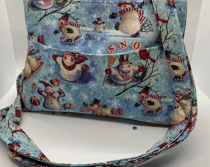 Glittery Snowman Crossbody Purse With Adjustable Strap - Etsy