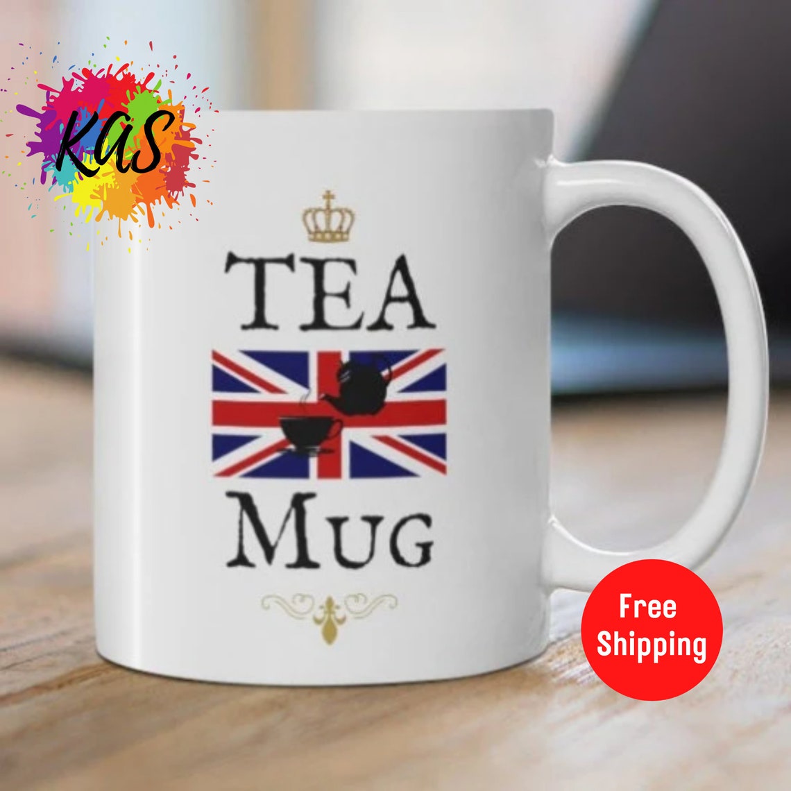 British TEA MUG Ceramic Mug Funny English United Kingdom - Etsy
