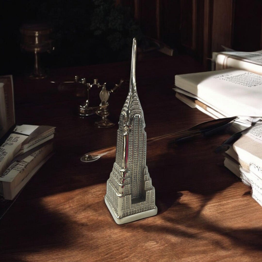 Art Deco Chrysler Building Skyscraper Polished Aluminum Souvenir 15 ...