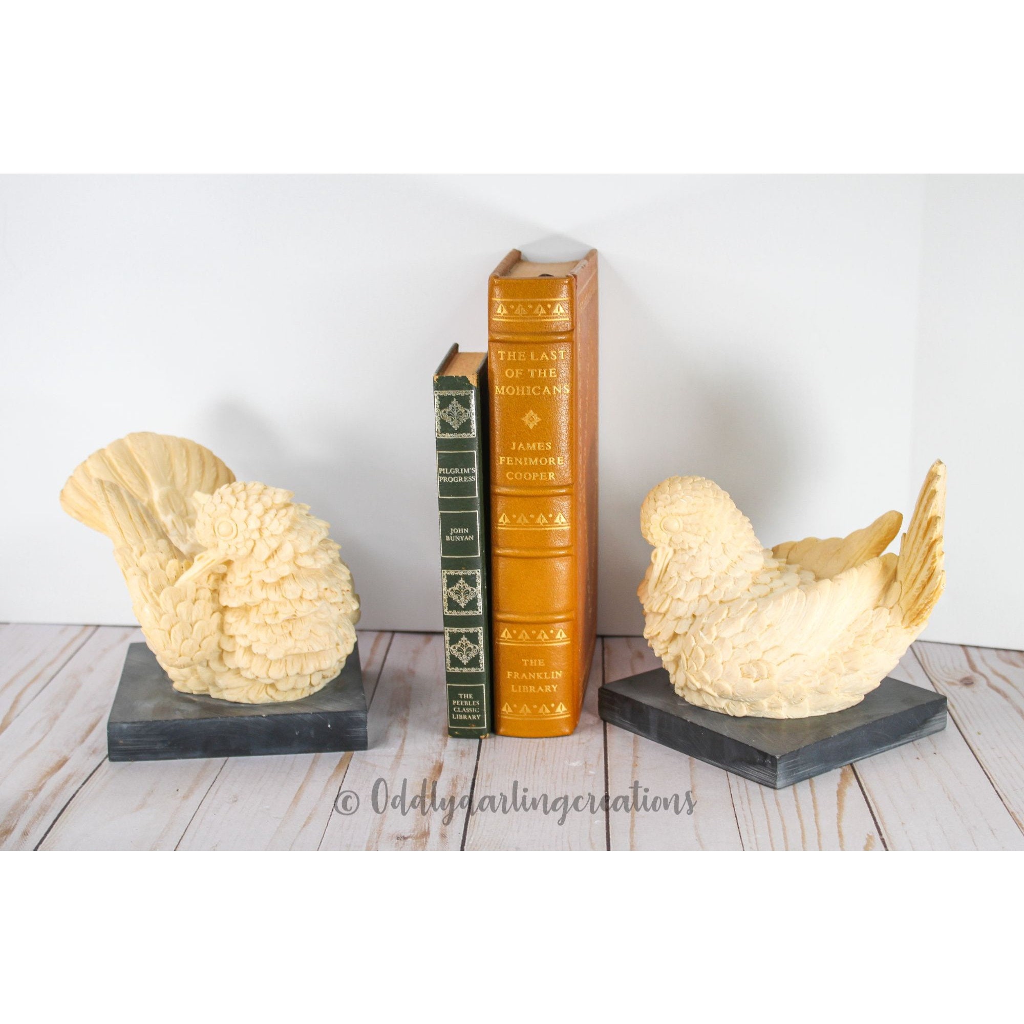 Vtg A. Santini Carved Alabaster Dove Bookends Sculptures - Etsy