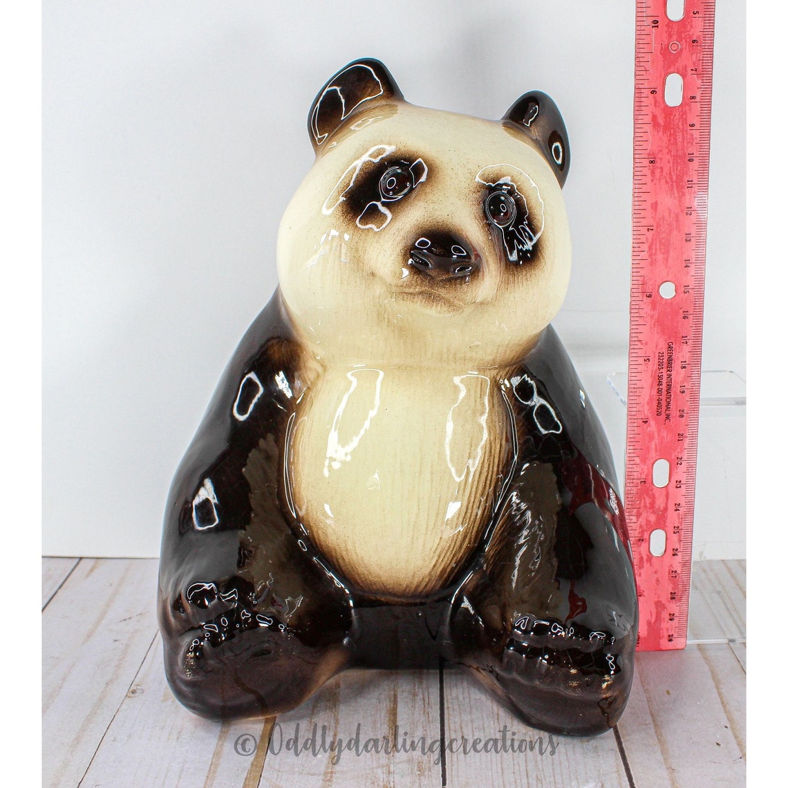 Vintage Large Ceramic Panda Bear Planter Vase Glossy - Etsy
