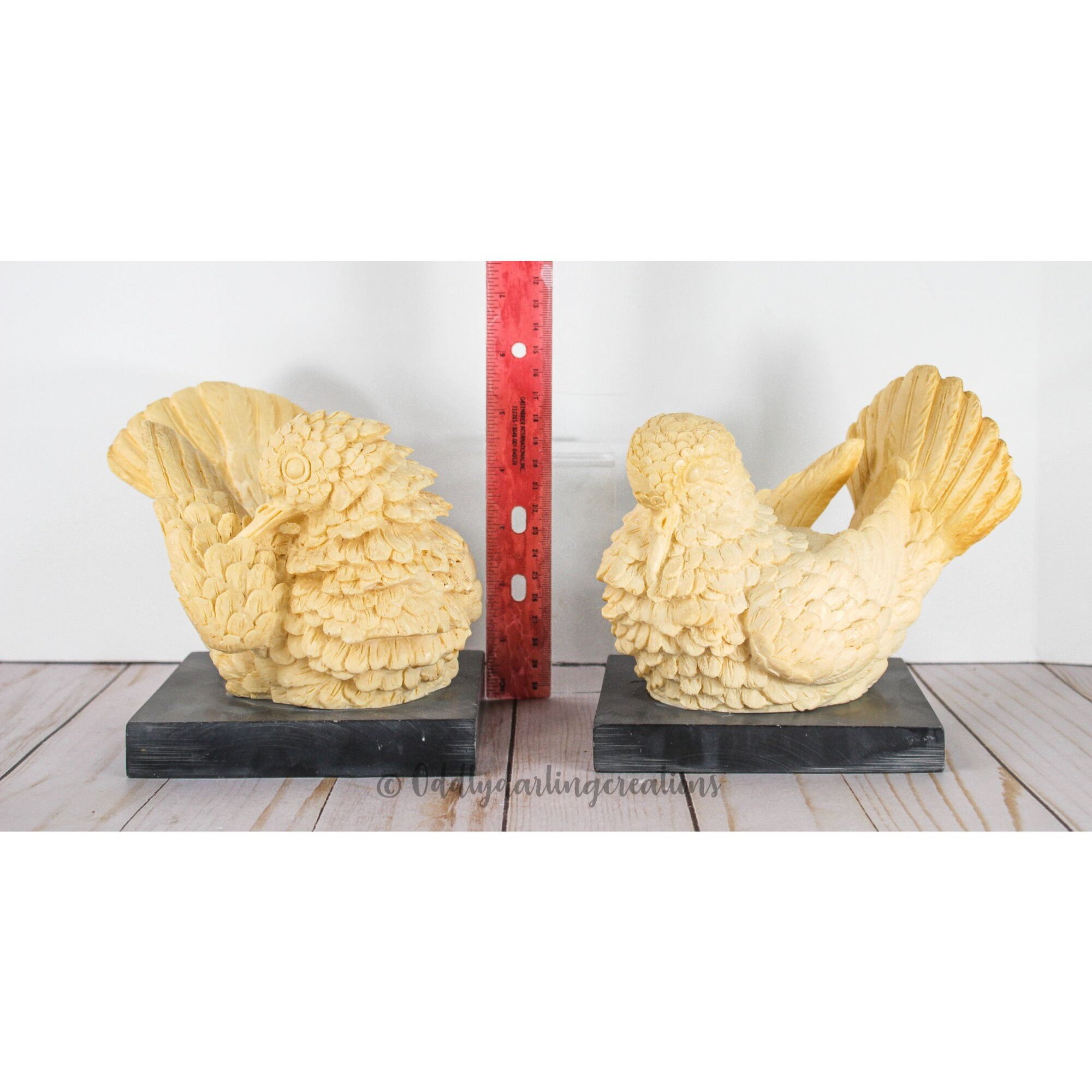 Vtg A. Santini Carved Alabaster Dove Bookends Sculptures - Etsy