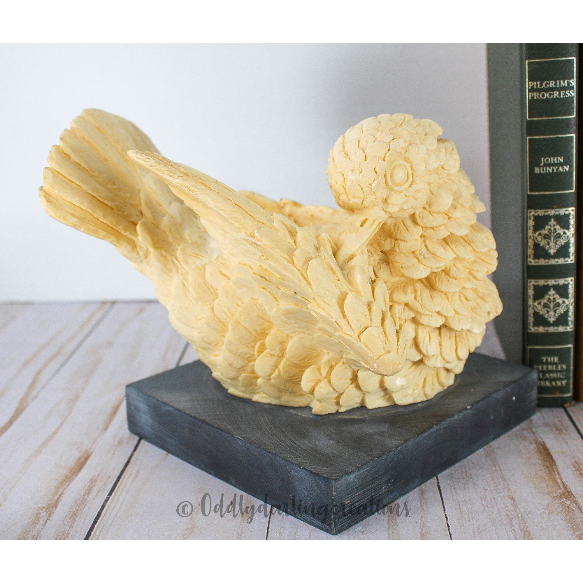 Vtg A. Santini Carved Alabaster Dove Bookends Sculptures - Etsy