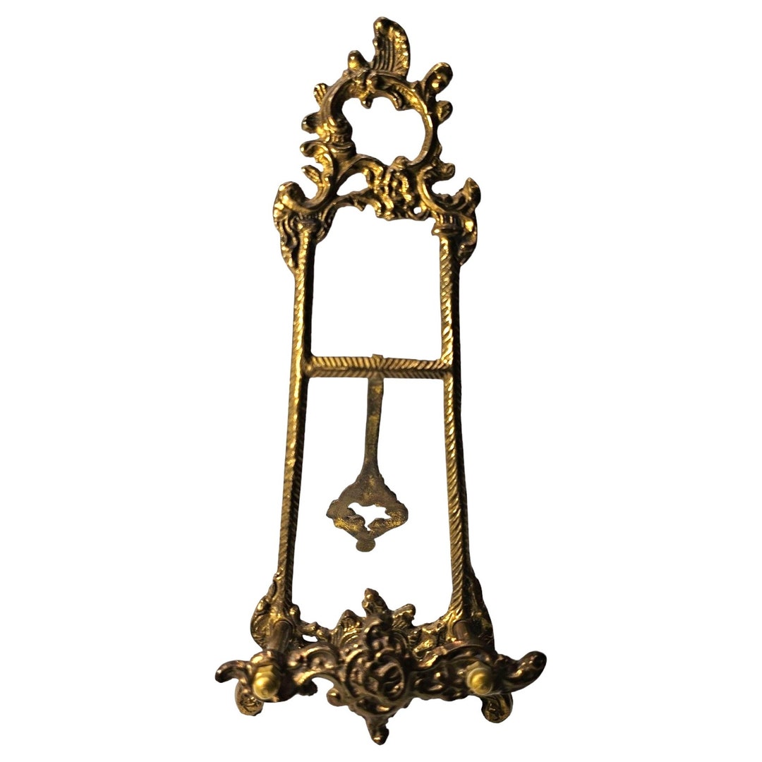 Baroque Victorian Brass Ornate Easel Art Picture Stand 9.25 Tall - Etsy