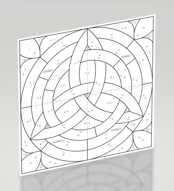 Simple Knot Stained Glass Pattern