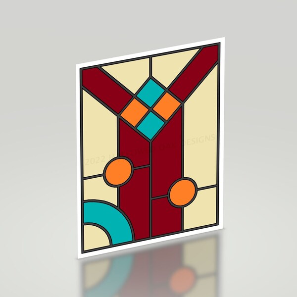 Prairie Stained Glass Pattern - Etsy