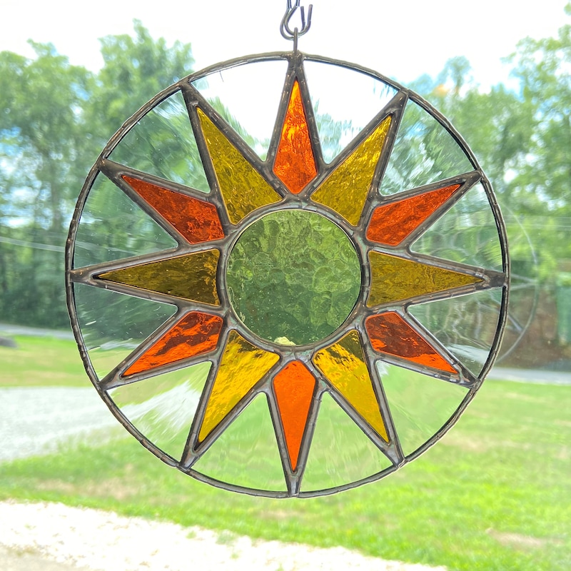 Stained Glass Sun - Etsy
