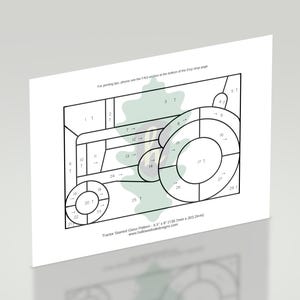Tractor Stained Glass Pattern PDF & SVG | Suncatcher Panel Template | 5 ...