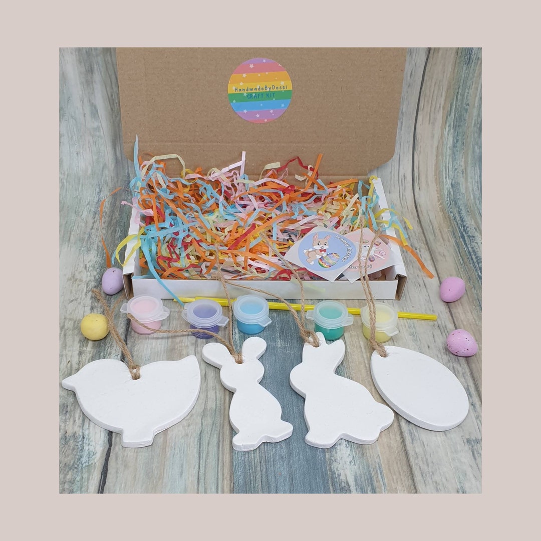 Paint Your Own, Easter Craft Kit for Kids - Etsy UK