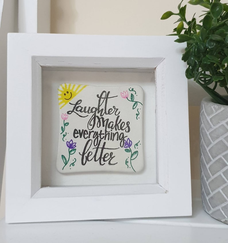 Positive Quotes Frame, Friendship Gift - Etsy