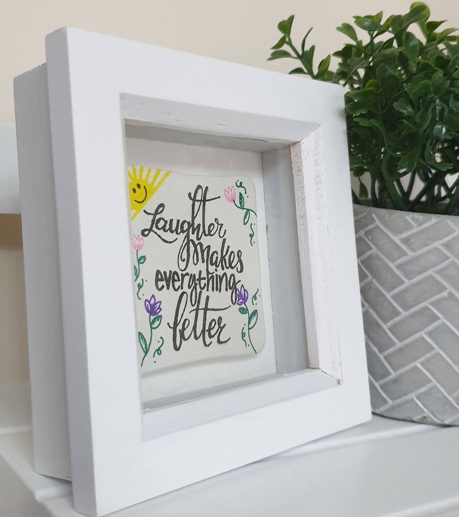 Positive Quotes Frame, Friendship Gift - Etsy