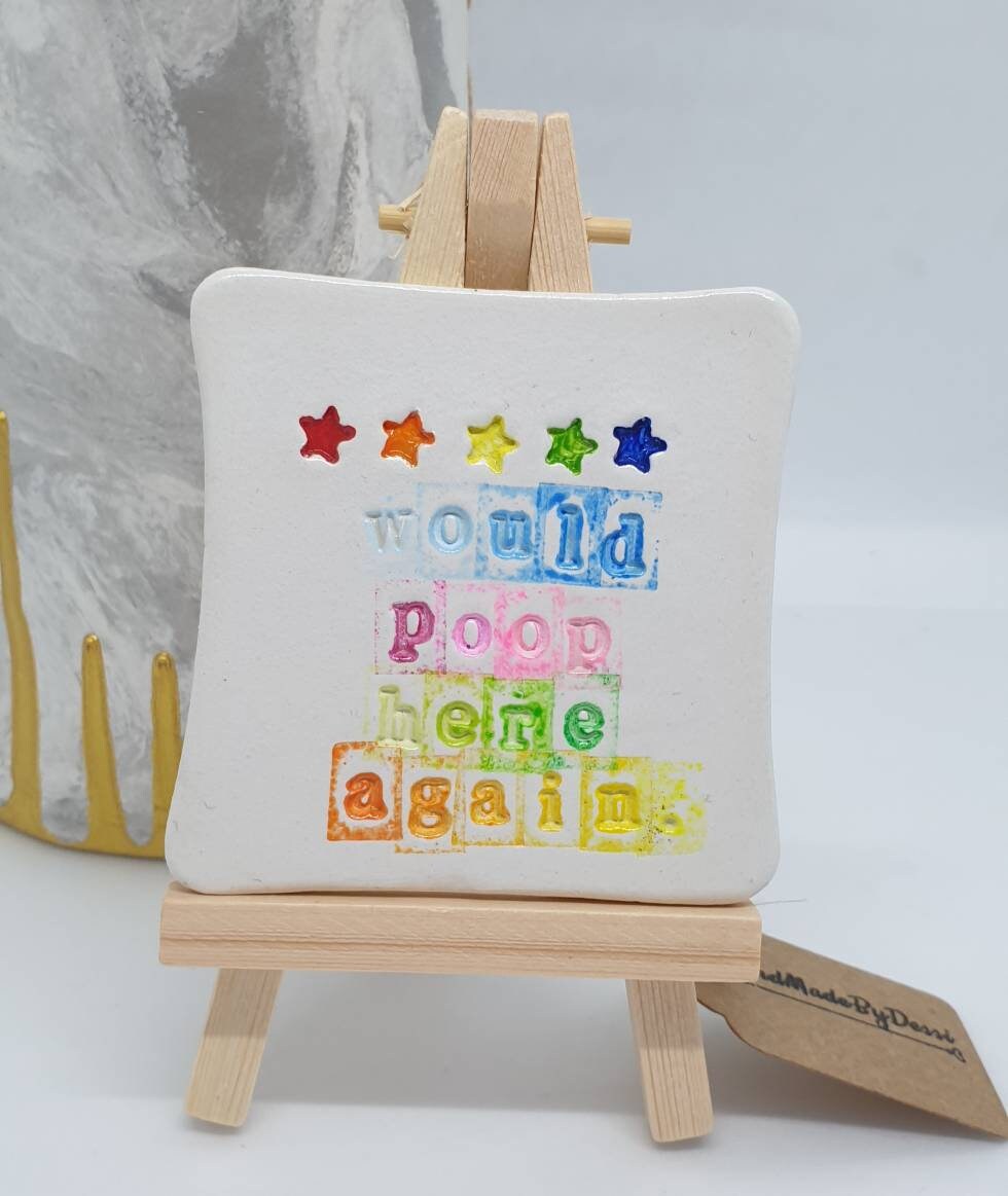 Mini Canvas Gifts Hand Painted Canvas and Easel - Etsy UK
