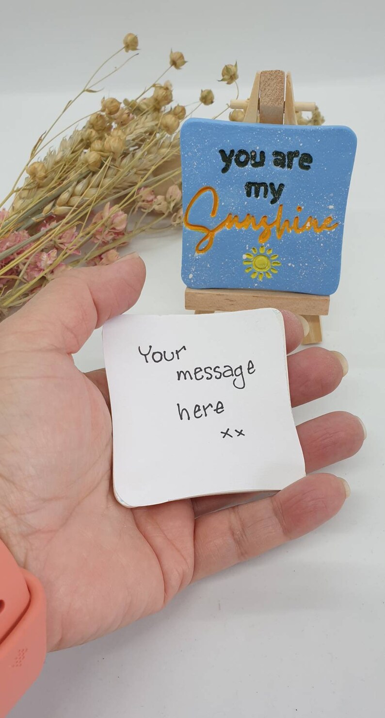 Mini Canvas Gifts Hand Painted Canvas and Easel - Etsy UK