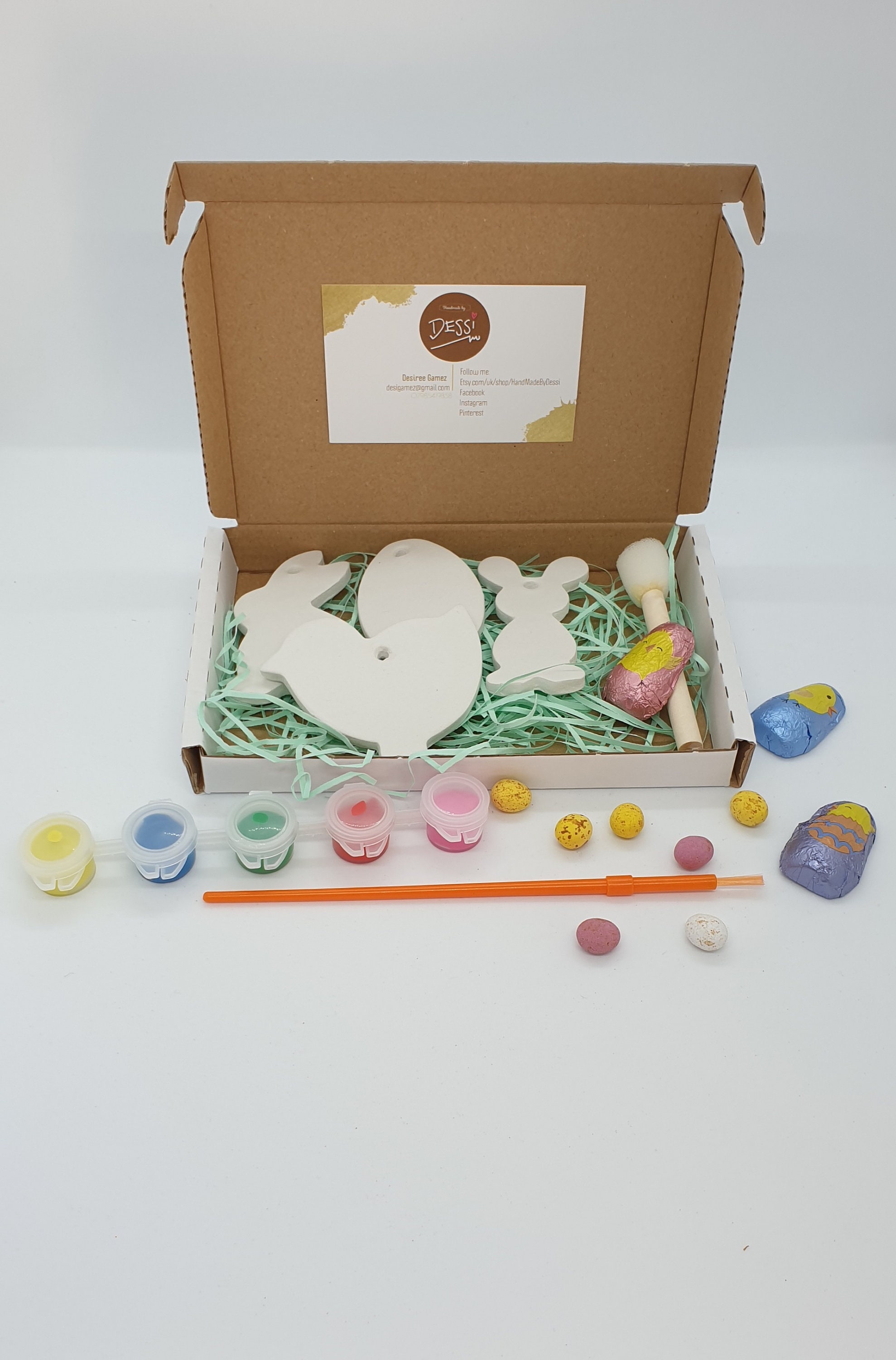 Paint your own Easter craft kit for kids | Etsy