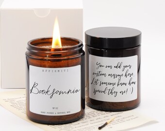 Your Name Candle / Personalized Gift / Custom Scented Candle / Wood ...