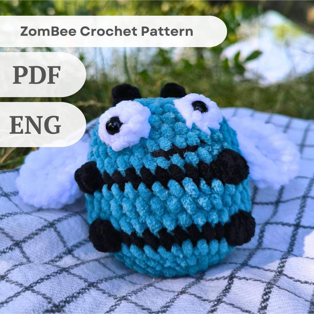 Zombie Bee Crochet Pattern Plush Zombee Crochet Amigurumi Tutorial ...