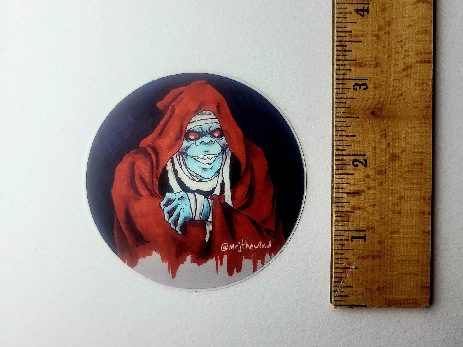 Mumm-ra Circular Vinyl Sticker - Etsy