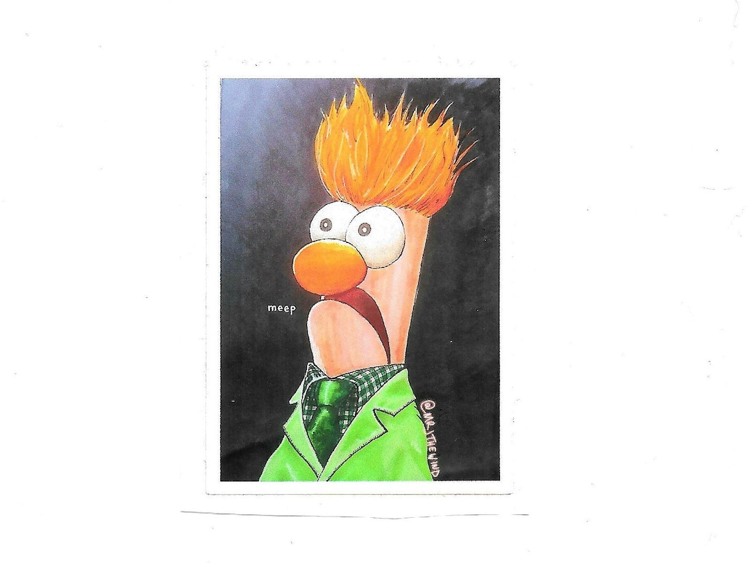 The Muppets Beeker Sticker - Etsy