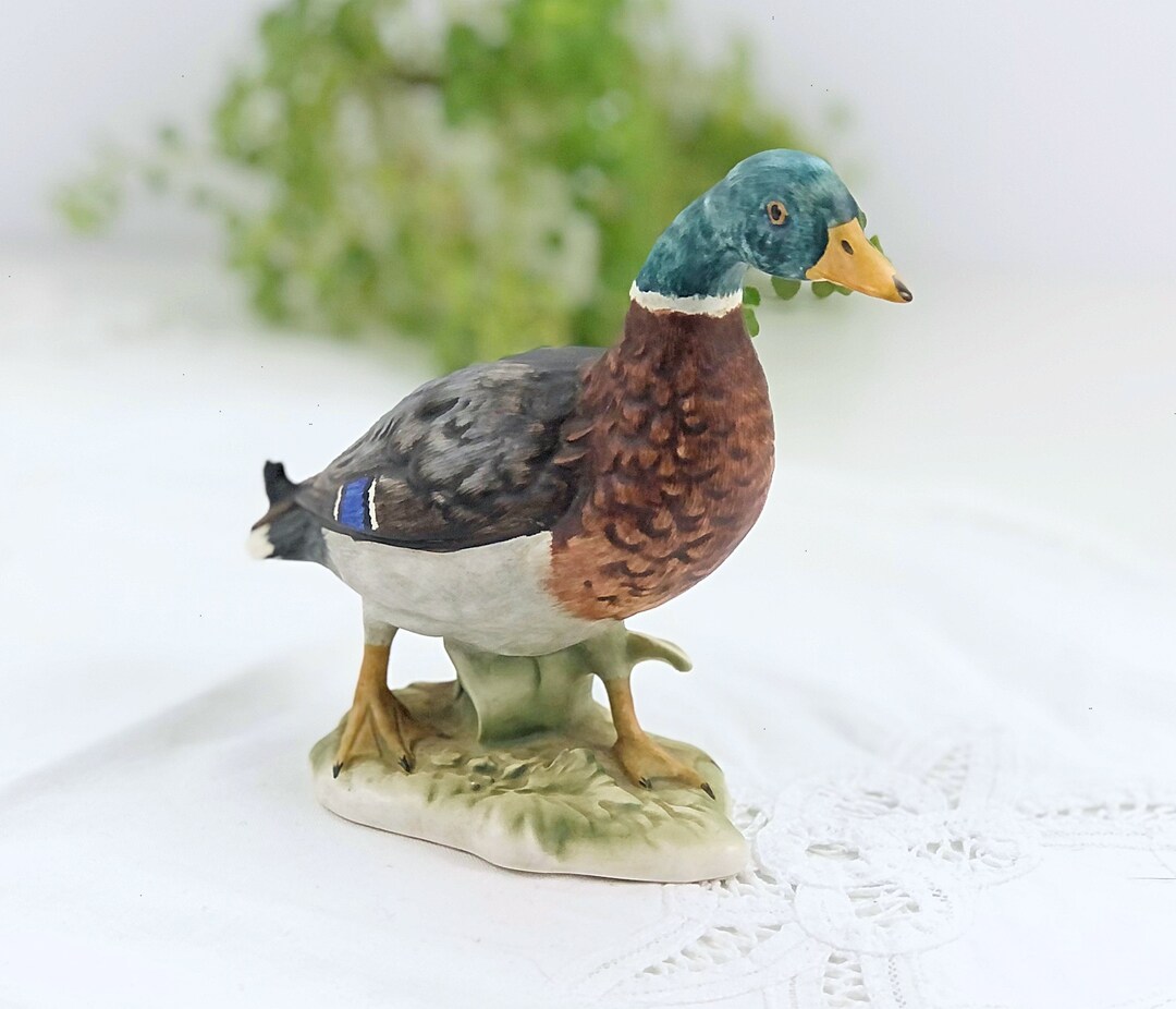 Vintage Goebel Large Mallard Duck Figurine in a Satin Glaze - Etsy