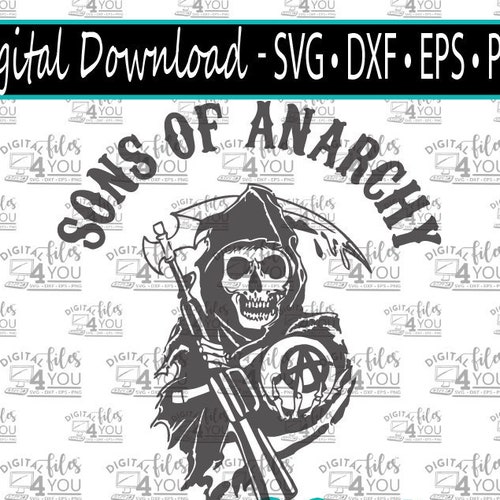 Sons Of Anarchy Death SVG Skull Svg Grim Reaper Svg Skull - Etsy