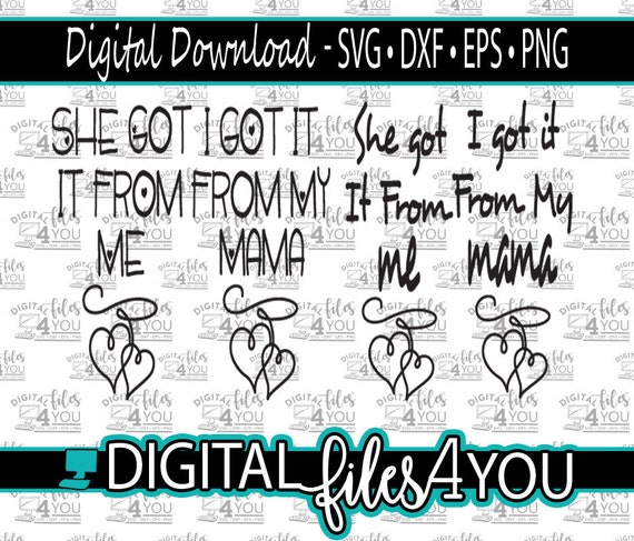 Mom and Me SVG Me and Mom Svg Matching Mom and Me File I - Etsy