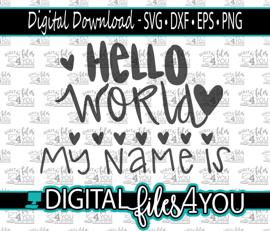 Hello World Svg Coming Home Outfit SVG Newborn Baby Design | Etsy