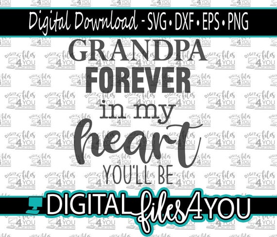 RIP Grandpa Angel Grandpa Digital in Memory of Grandpa Svg - Etsy