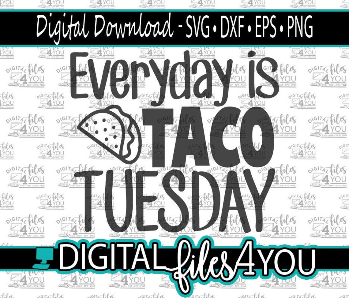 TACO Tuesday SVG Tacos Svg Taco Cricut Cut File Food Svg - Etsy