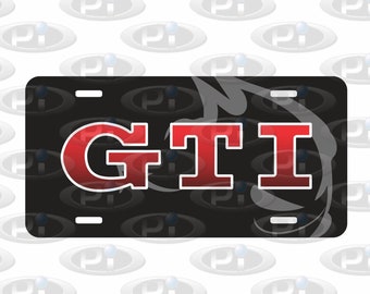 Vw Gti License Plate | Etsy